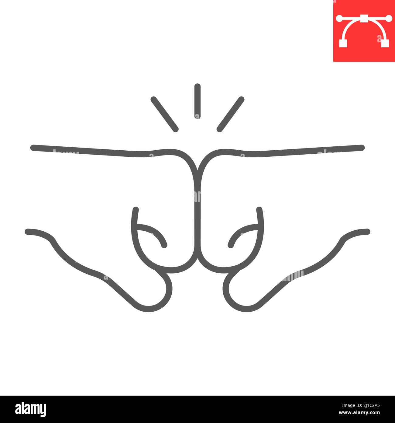Fist bump line icon Stock Vector Image & Art - Alamy Fist bump line icon Stock Vector Image & Art - Alamy