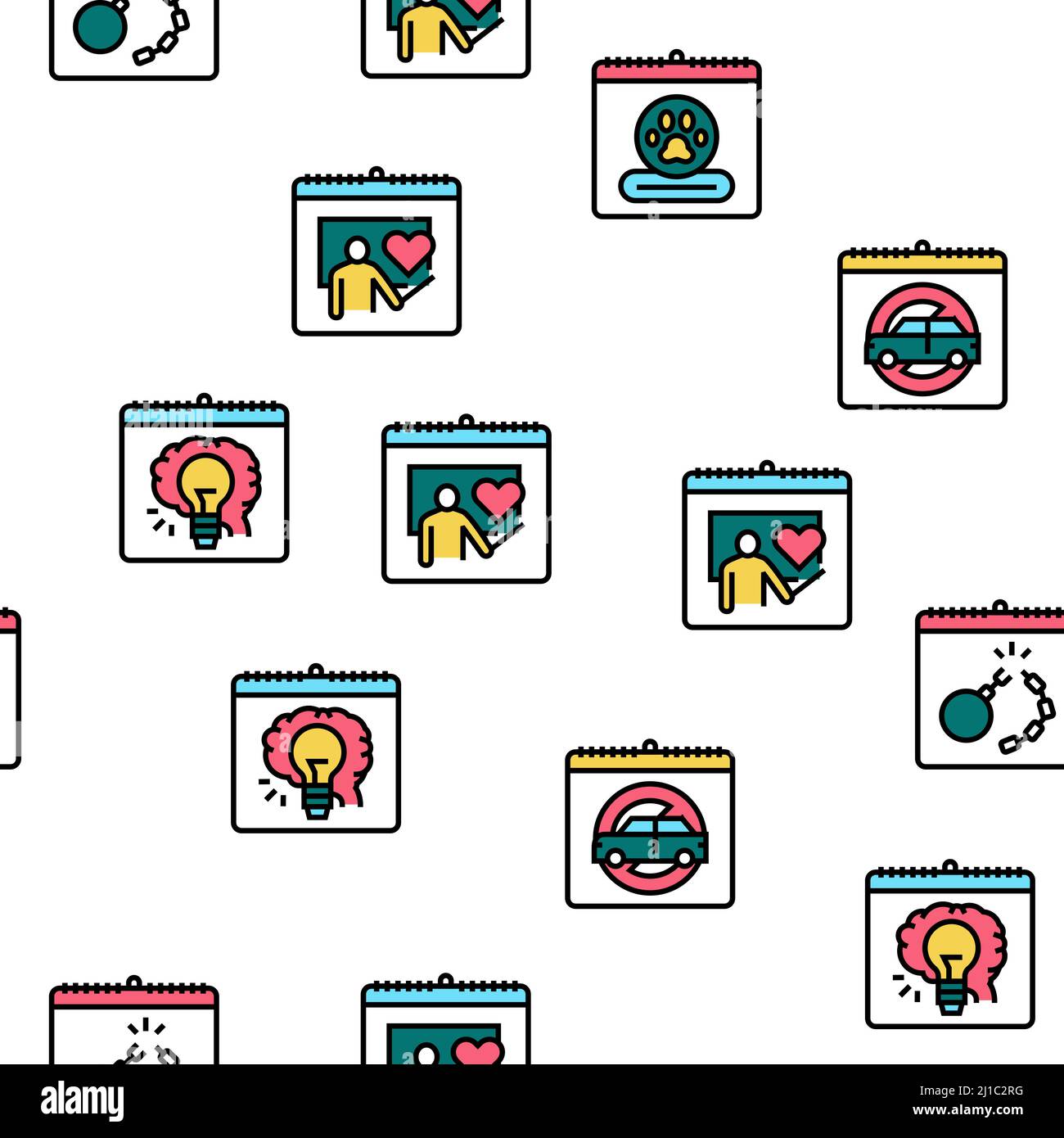 World Holidays Event Vector Seamless Pattern Stock Vector Image & Art ...