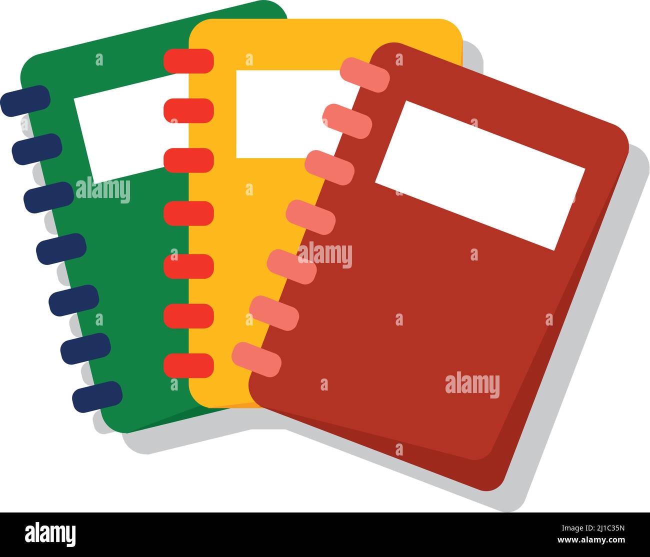 Isolated notebooks supplies school vector illustration Stock Vector ...