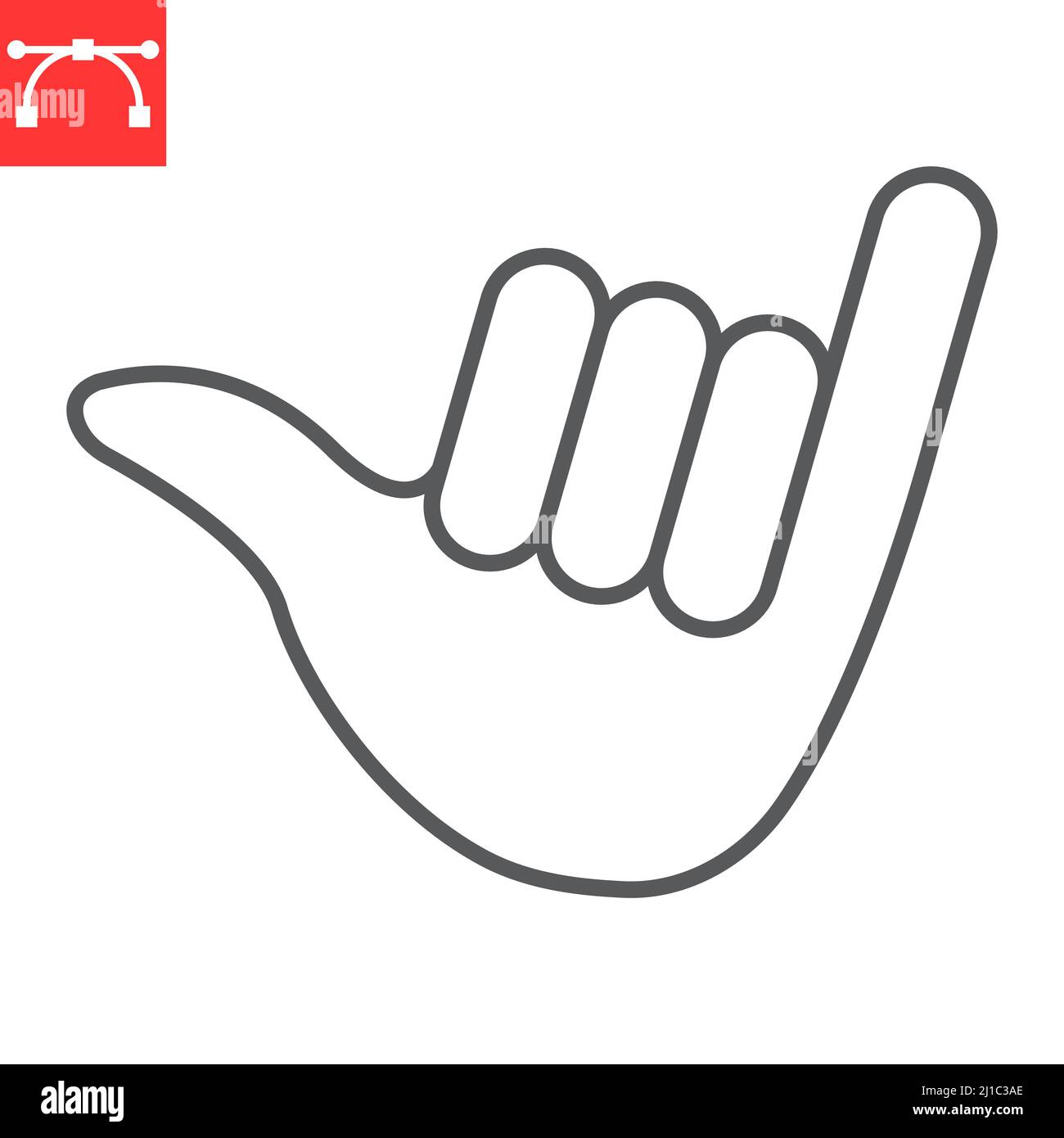 Hang loose sign Stock Vector Images - Alamy
