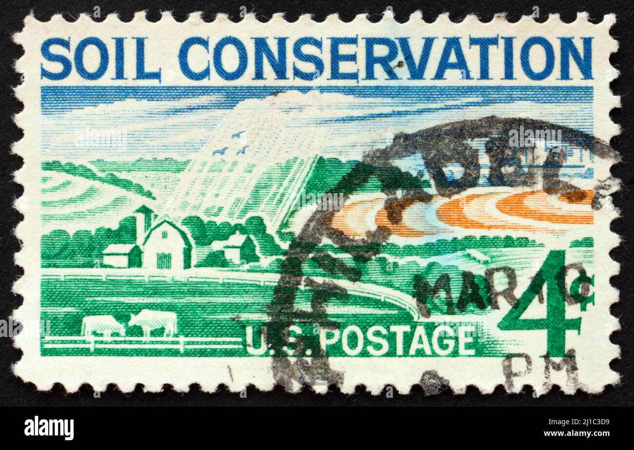 UNITED STATES OF AMERICA - CIRCA 1959: a stamp printed in the United ...