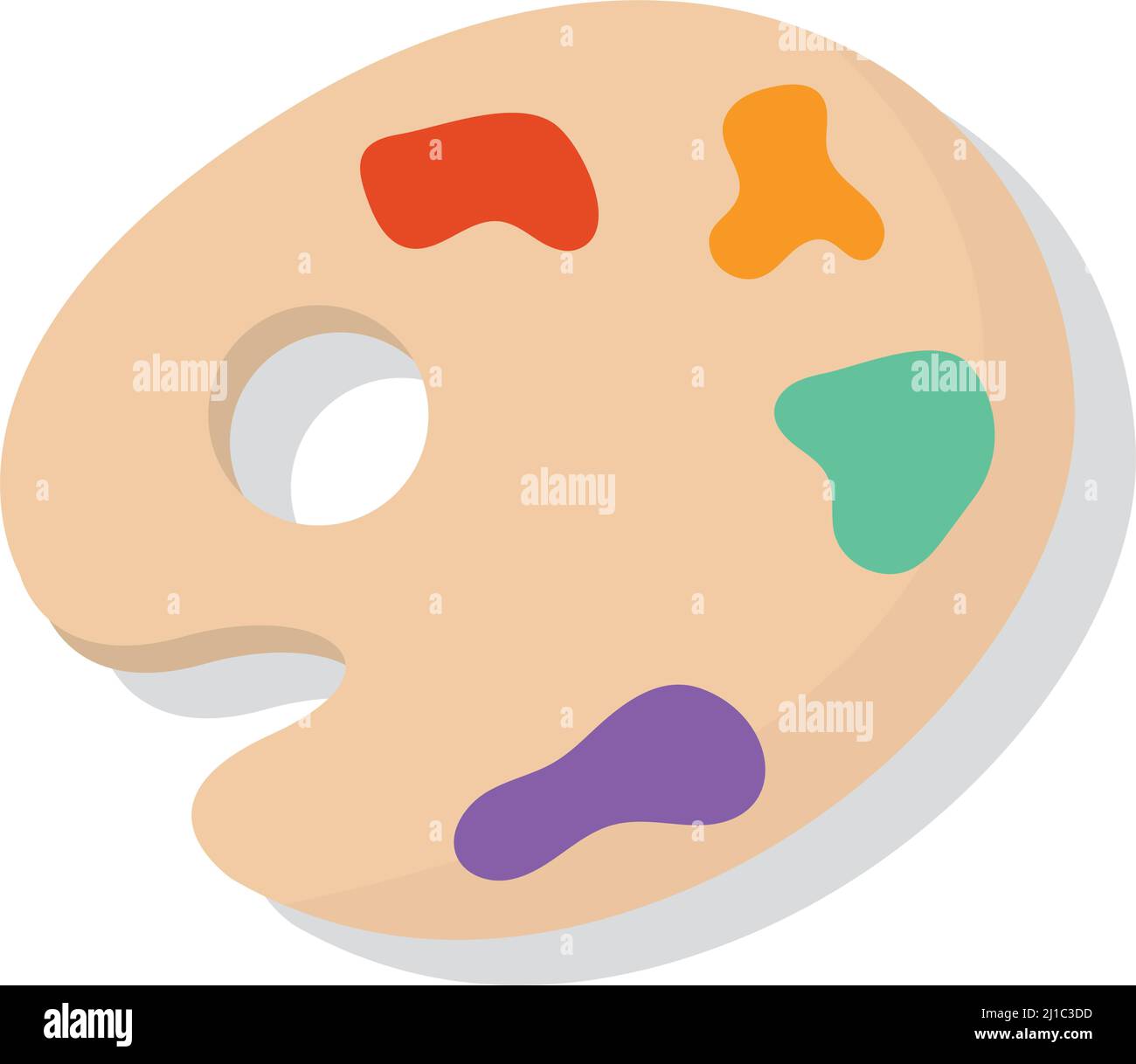 Isolated color paint supplies school vector illustration Stock Vector ...
