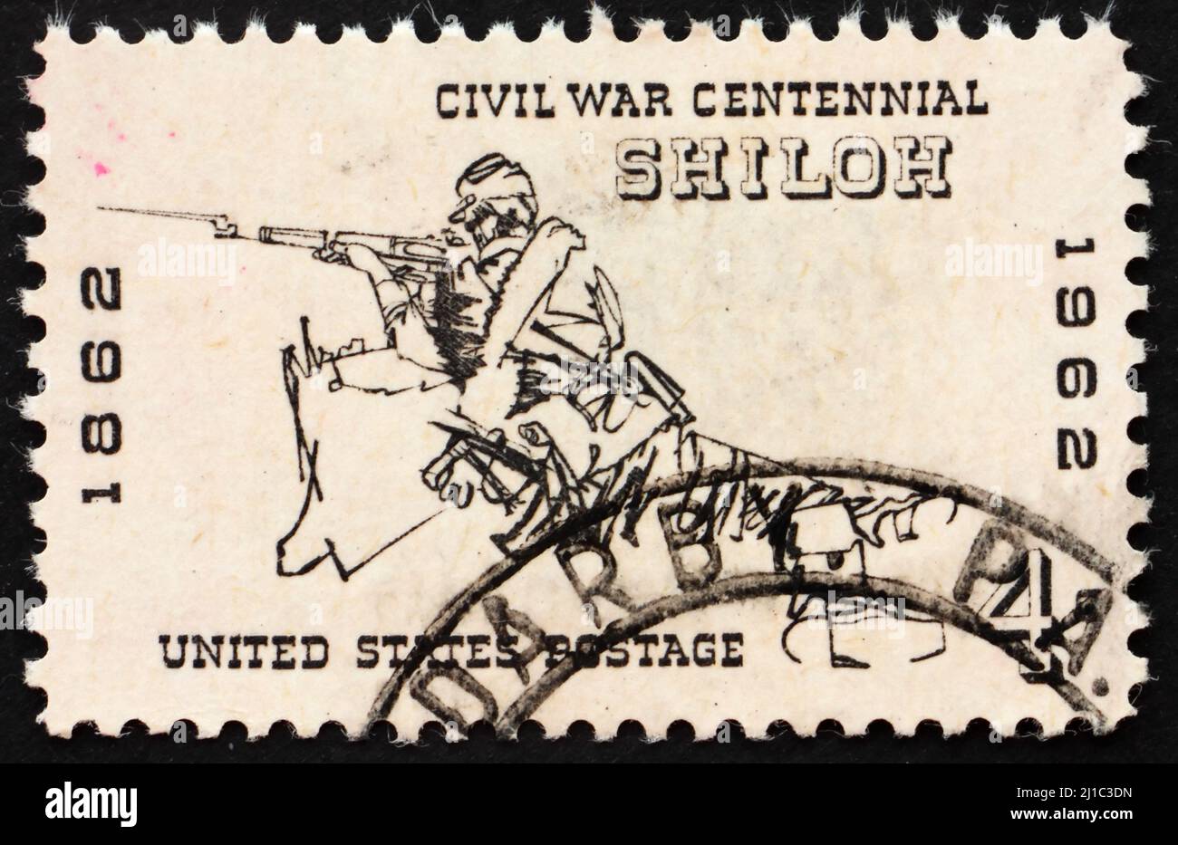 United States of America - circa 1962: a stamp printed in the United ...
