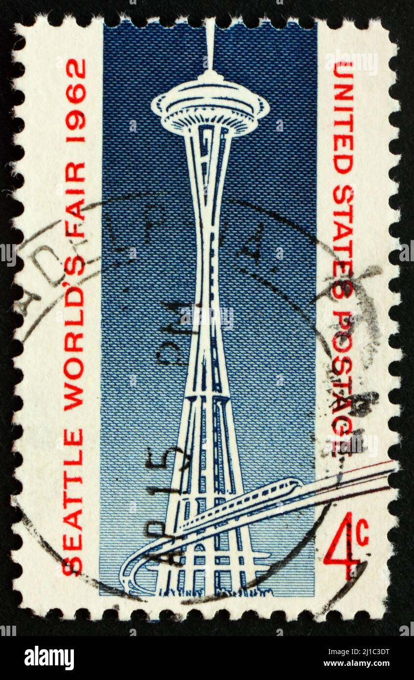 United States of America - circa 1962: a stamp printed in the United ...