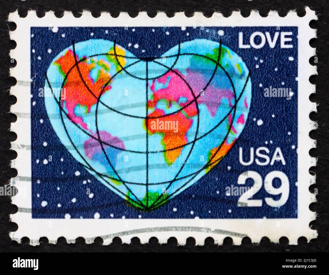 UNITED STATES OF AMERICA - CIRCA 1991: a stamp printed in the United ...