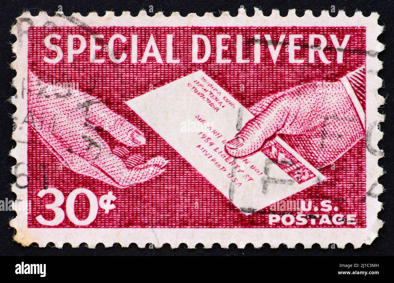 UNITED STATES OF AMERICA - CIRCA 1954: a stamp printed in the United ...