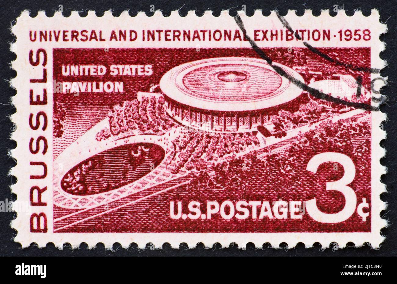 UNITED STATES OF AMERICA - CIRCA 1958: a stamp printed in the United ...