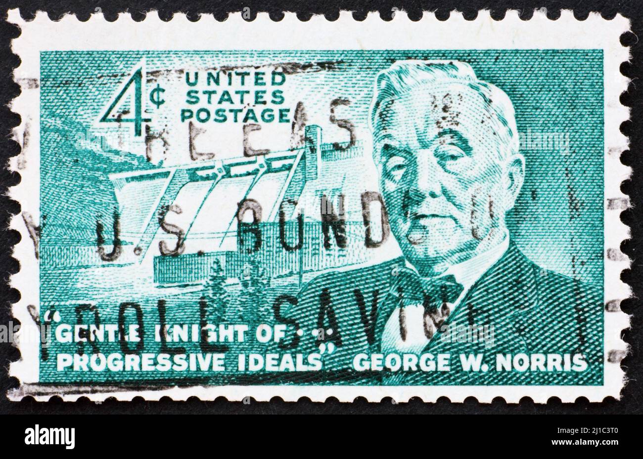 UNITED STATES OF AMERICA - CIRCA 1961: a stamp printed in the USA shows ...