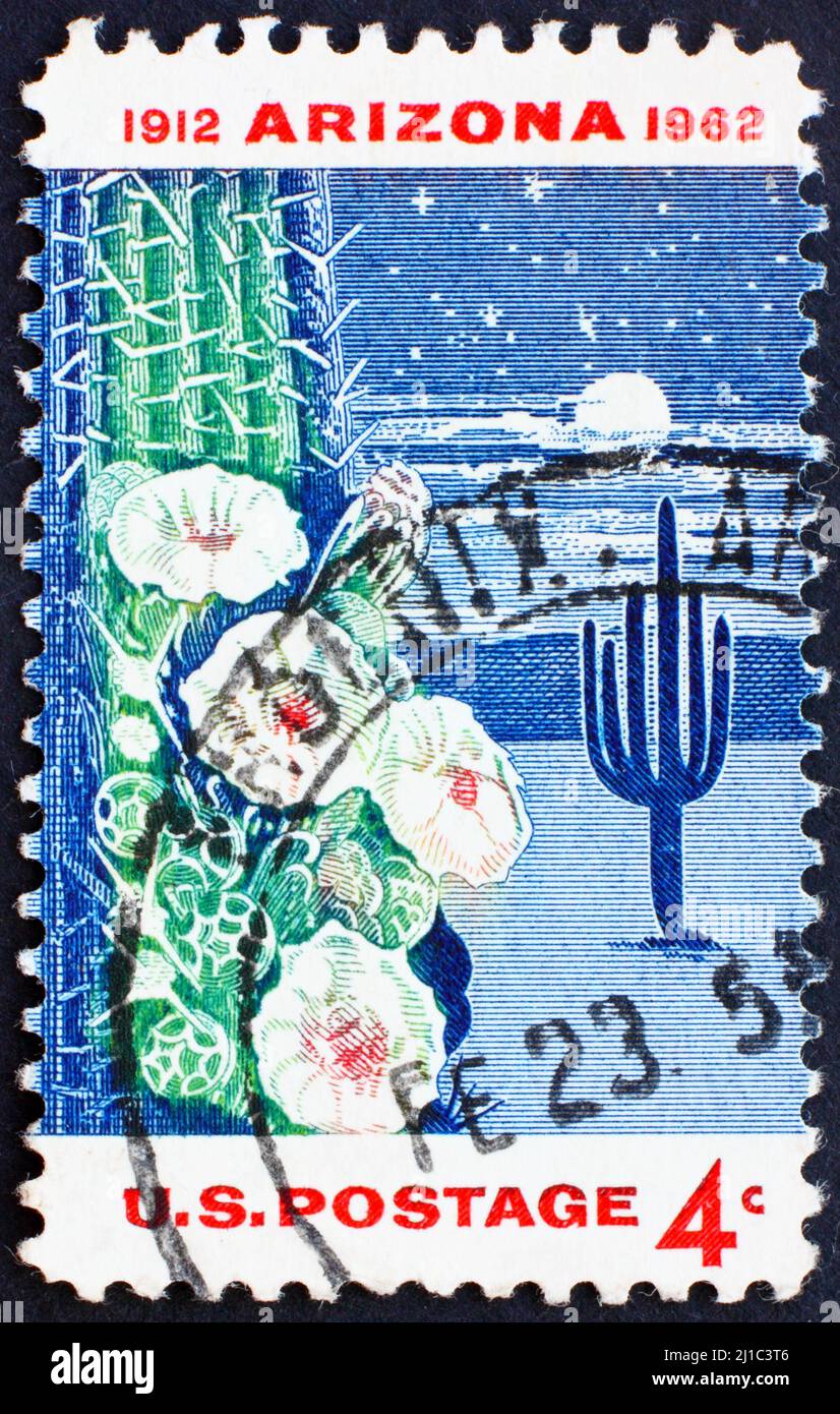 UNITED STATES OF AMERICA - CIRCA 1962: a stamp printed in the United ...
