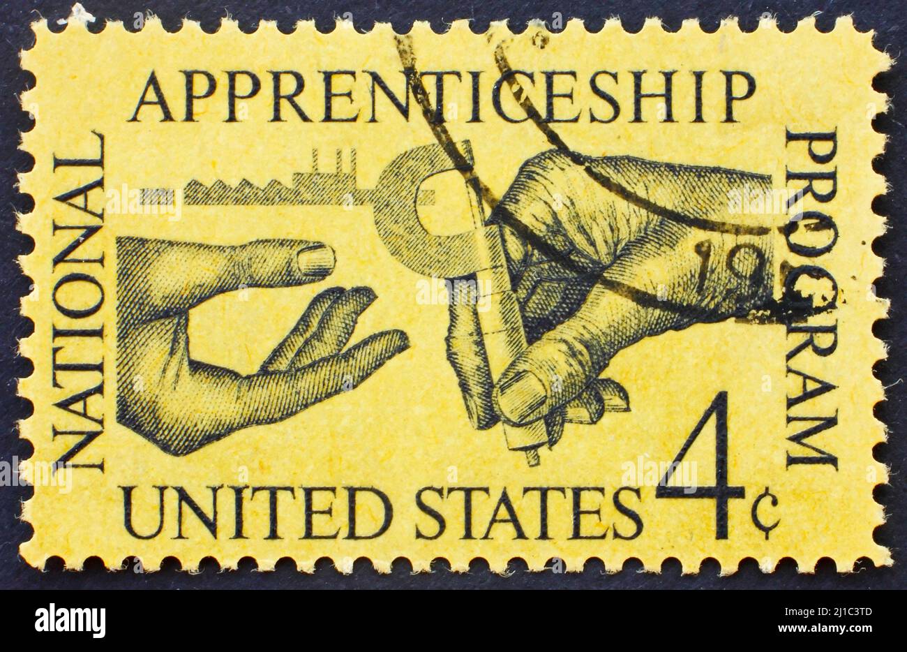 UNITED STATES OF AMERICA - CIRCA 1962: a stamp printed in the United ...