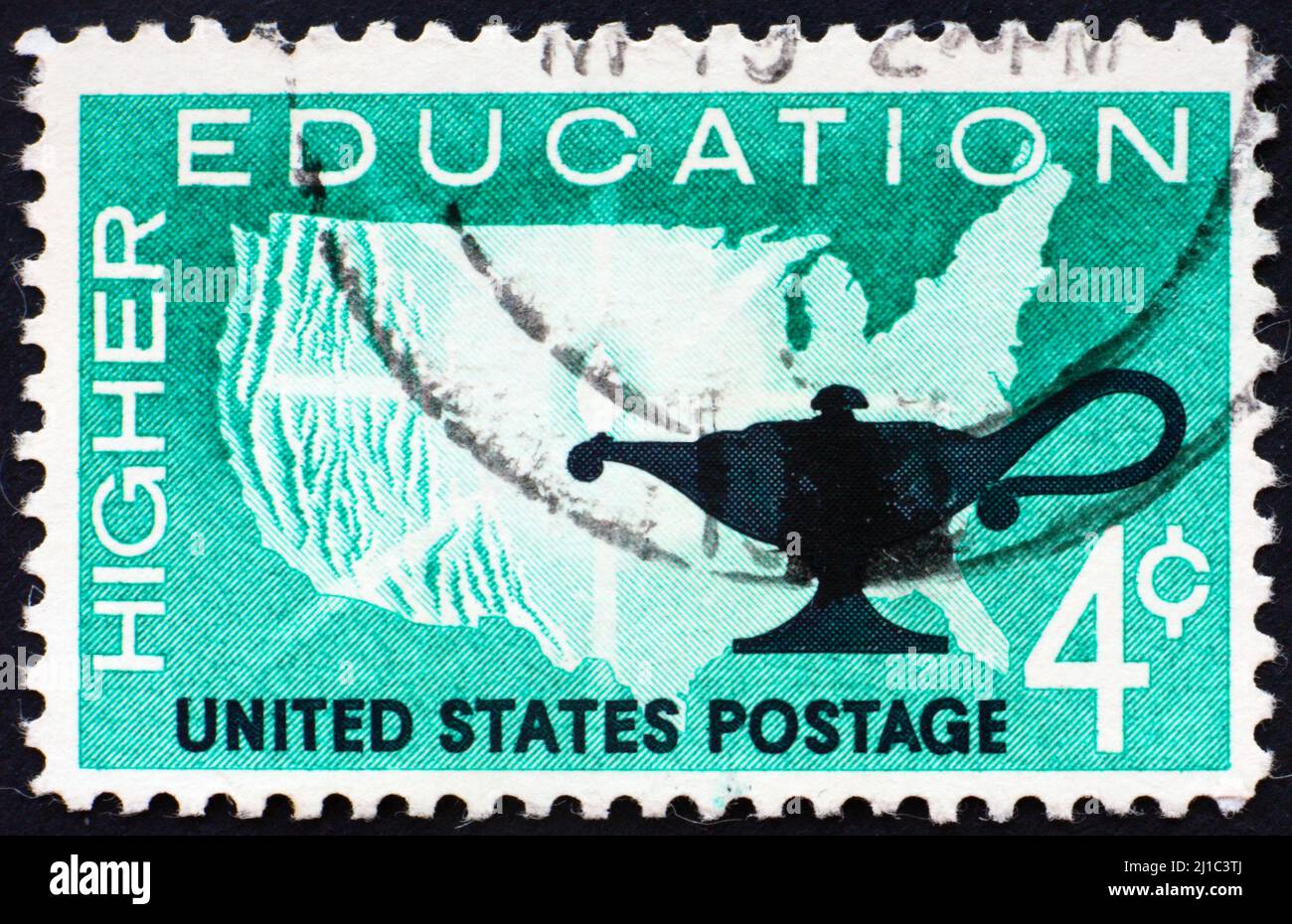 UNITED STATES OF AMERICA - CIRCA 1962: a stamp printed in the United ...