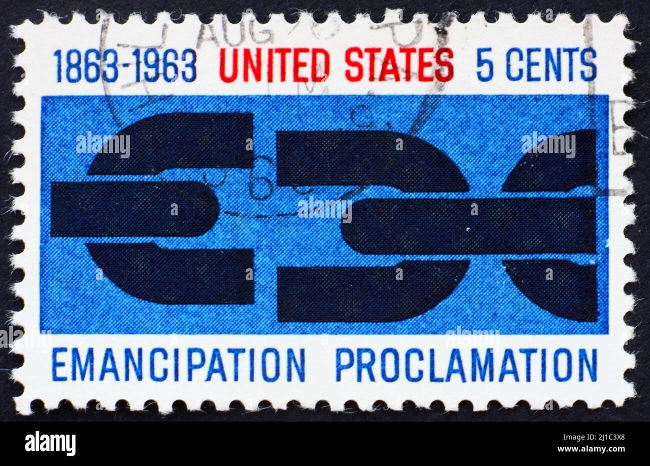 UNITED STATES OF AMERICA - CIRCA 1963: a stamp printed in the United ...