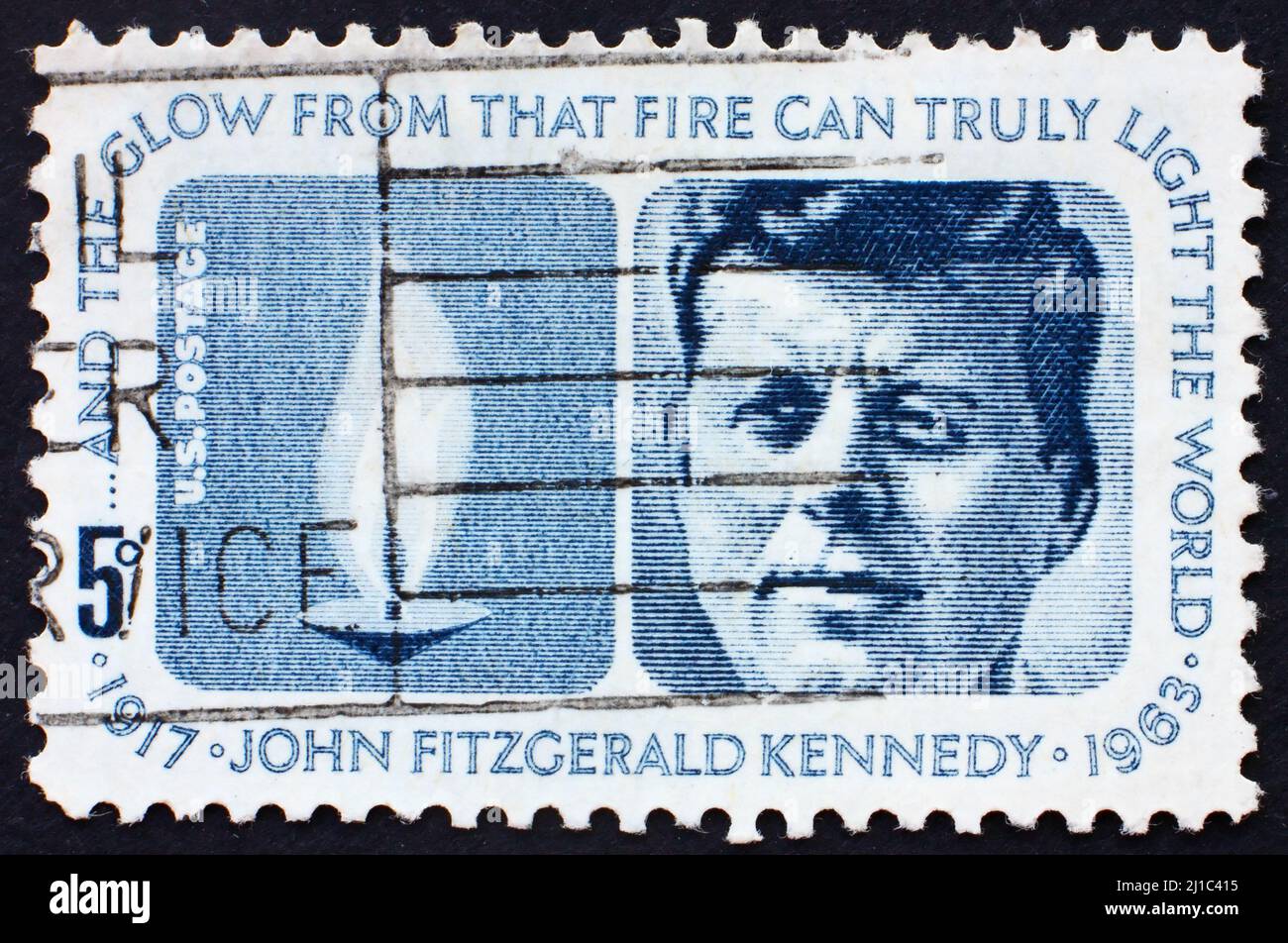 UNITED STATES OF AMERICA - CIRCA 1964: a stamp printed in the United ...