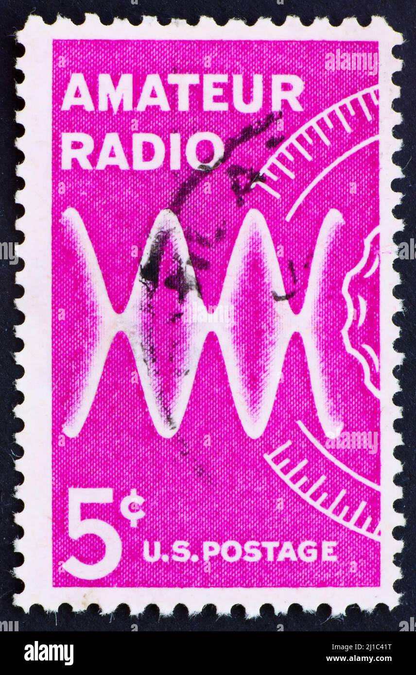 UNITED STATES OF AMERICA - CIRCA 1964: a stamp printed in the United ...