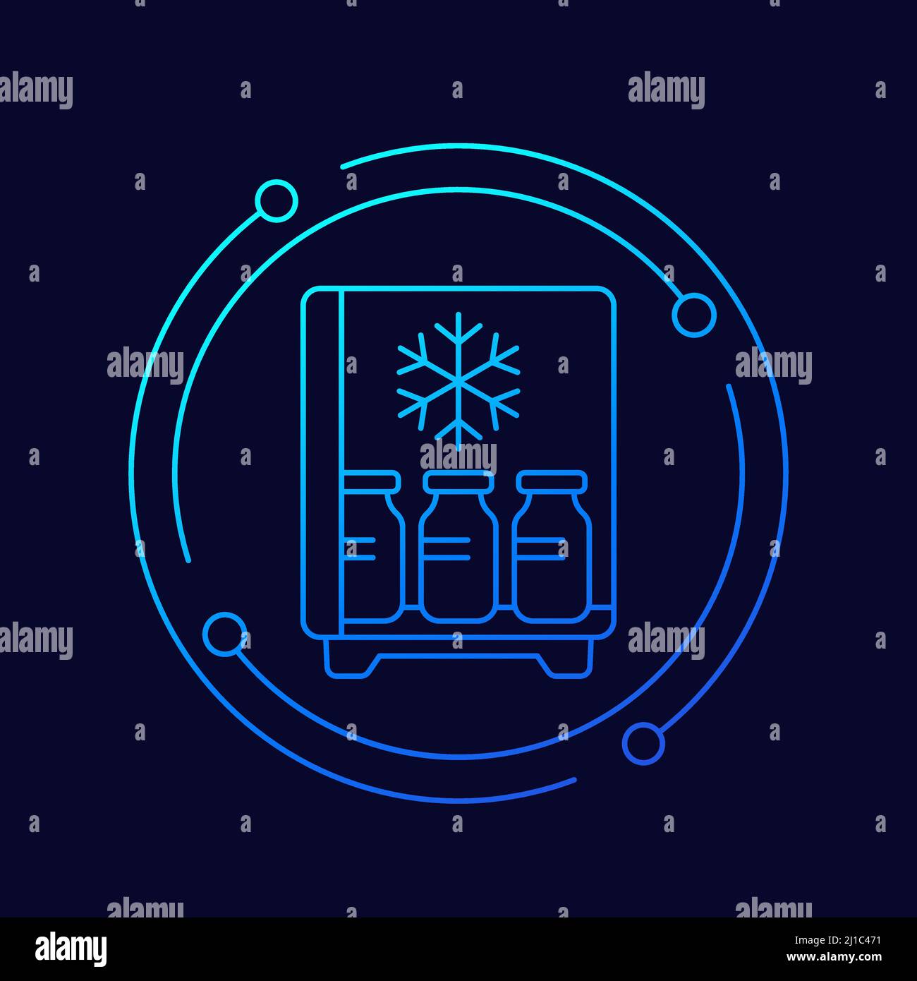 Vaccine refrigerator Stock Vector Images - Alamy