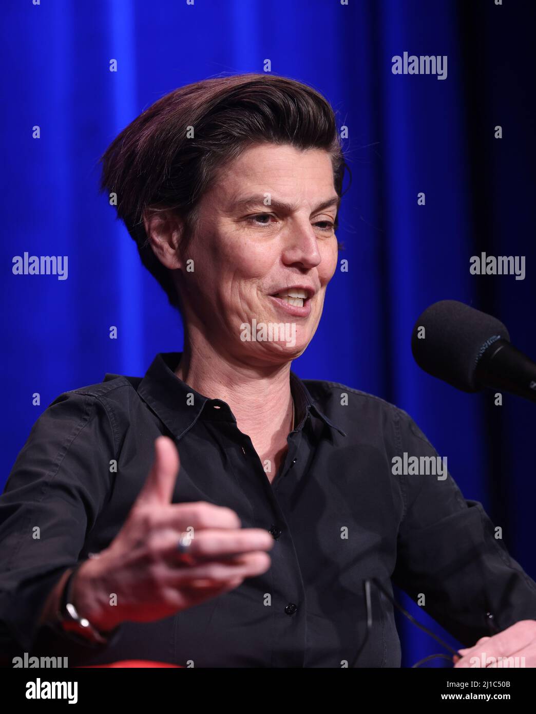 Cologne, Germany. 24th Mar, 2022. Carolin Emcke, author and writer ...