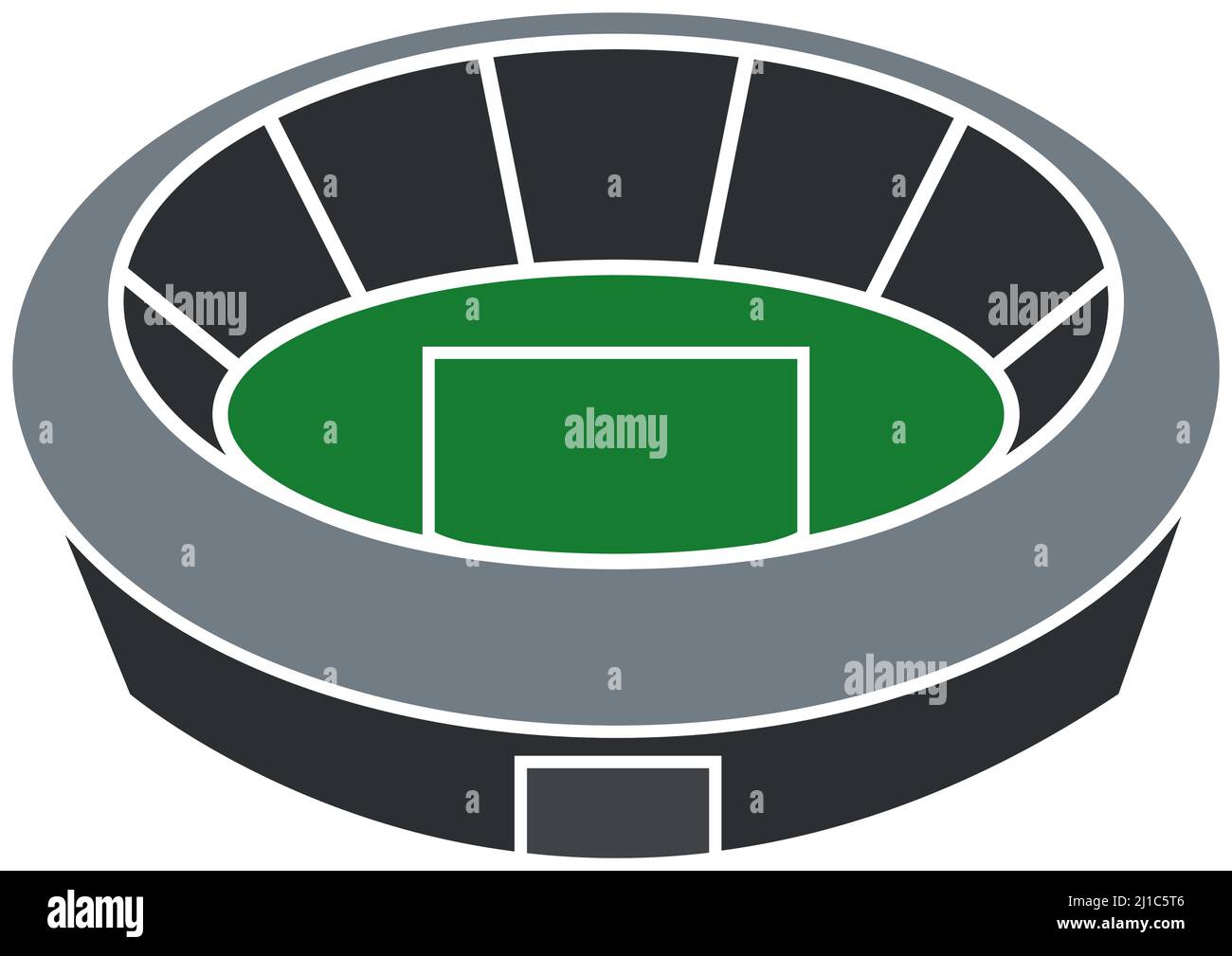 Isolated circle open stadium vector illustration Stock Vector Image ...