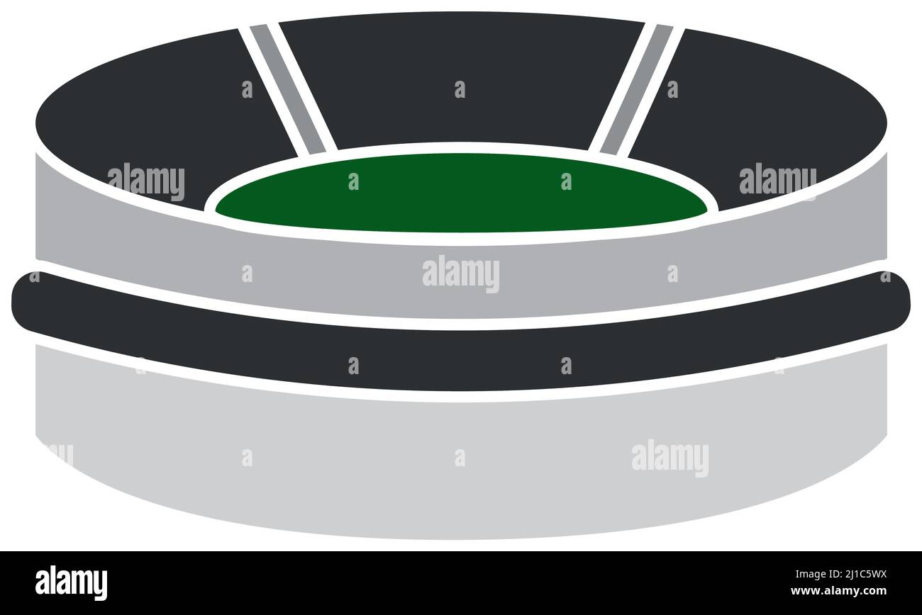 Isolated circle open stadium vector illustration Stock Vector Image ...