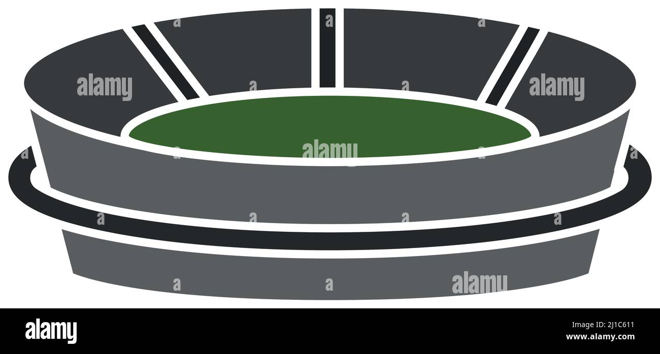 Isolated circle open stadium vector illustration Stock Vector Image ...