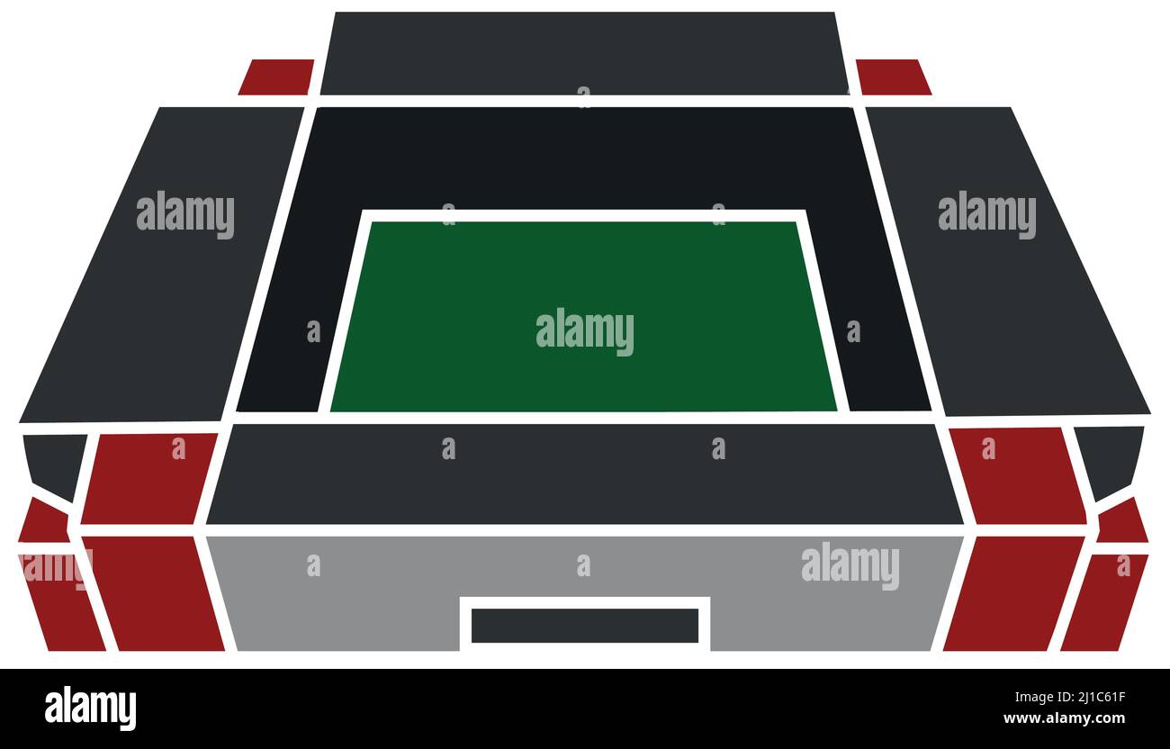 Isolated square open stadium vector illustration Stock Vector Image ...