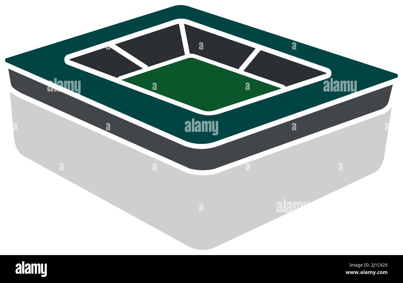Isolated square open stadium vector illustration Stock Vector Image ...