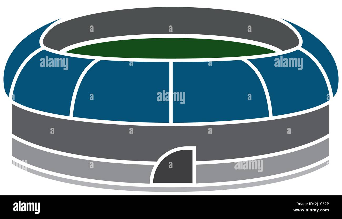 Isolated circle open stadium vector illustration Stock Vector Image ...