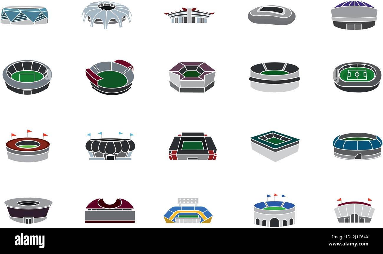 Set group desings stadium vector illustration Stock Vector Image & Art ...