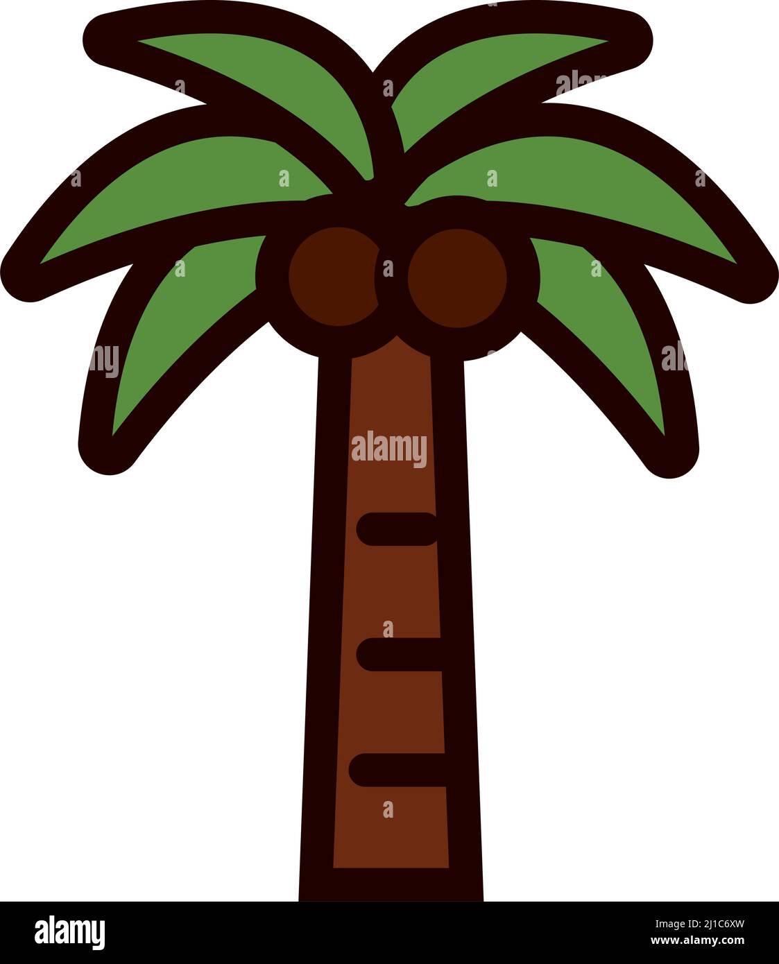 Isolated palm summer icon vector illustration Stock Vector Image & Art ...
