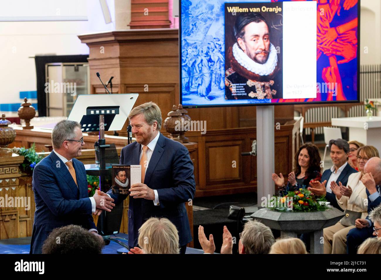 Brielle, Niederlande. 24th Mar, 2022. King Willem-Alexander of The ...