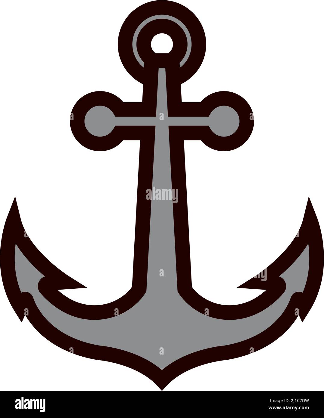 Isolated anchor summer icon vector illustration Stock Vector Image ...