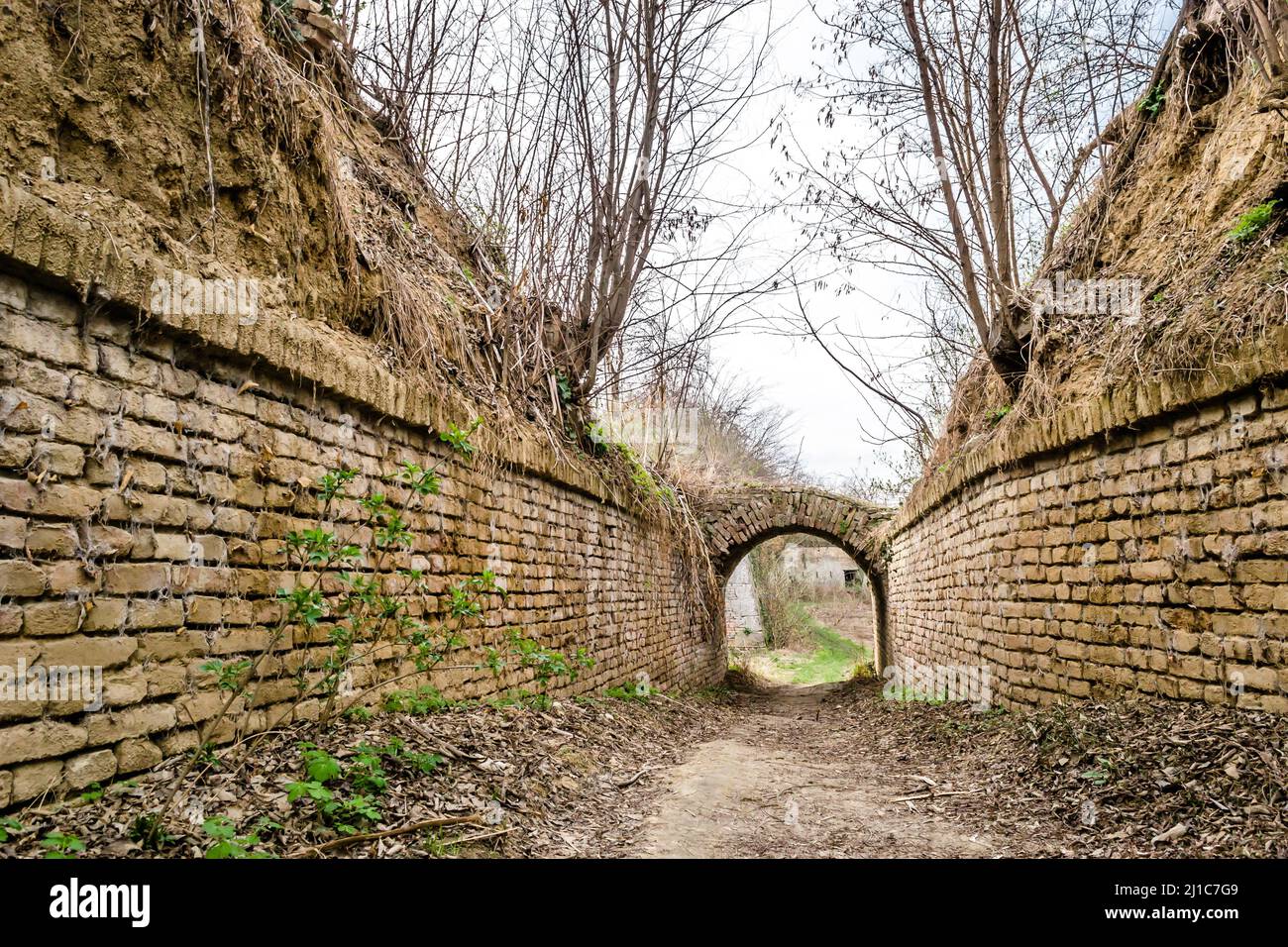 View of the entrance to the Bastion of Prince Eugene of Savoy at the ...