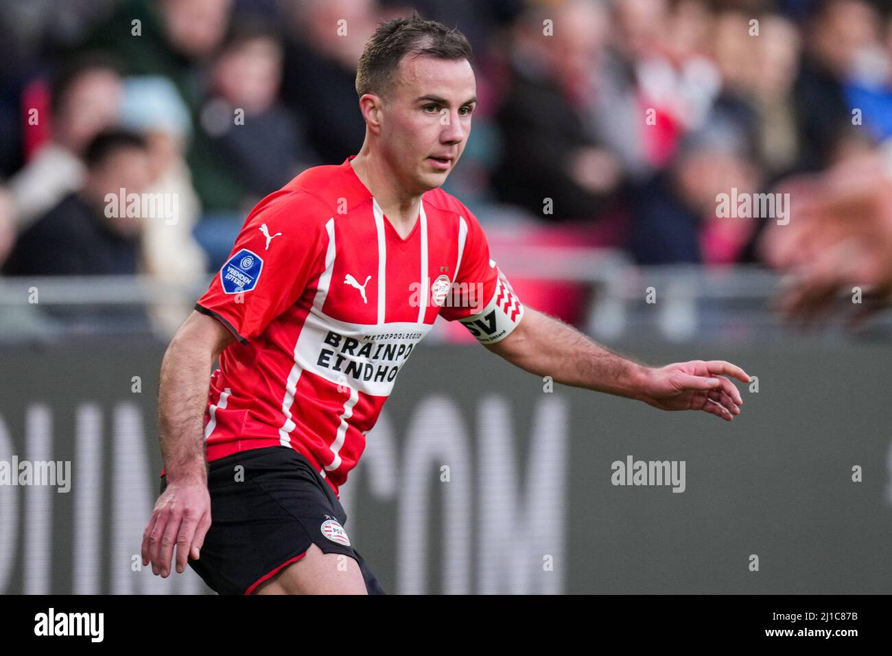 EINDHOVEN, NETHERLANDS - MARCH 20: Mario Gotze of PSV during the Dutch ...