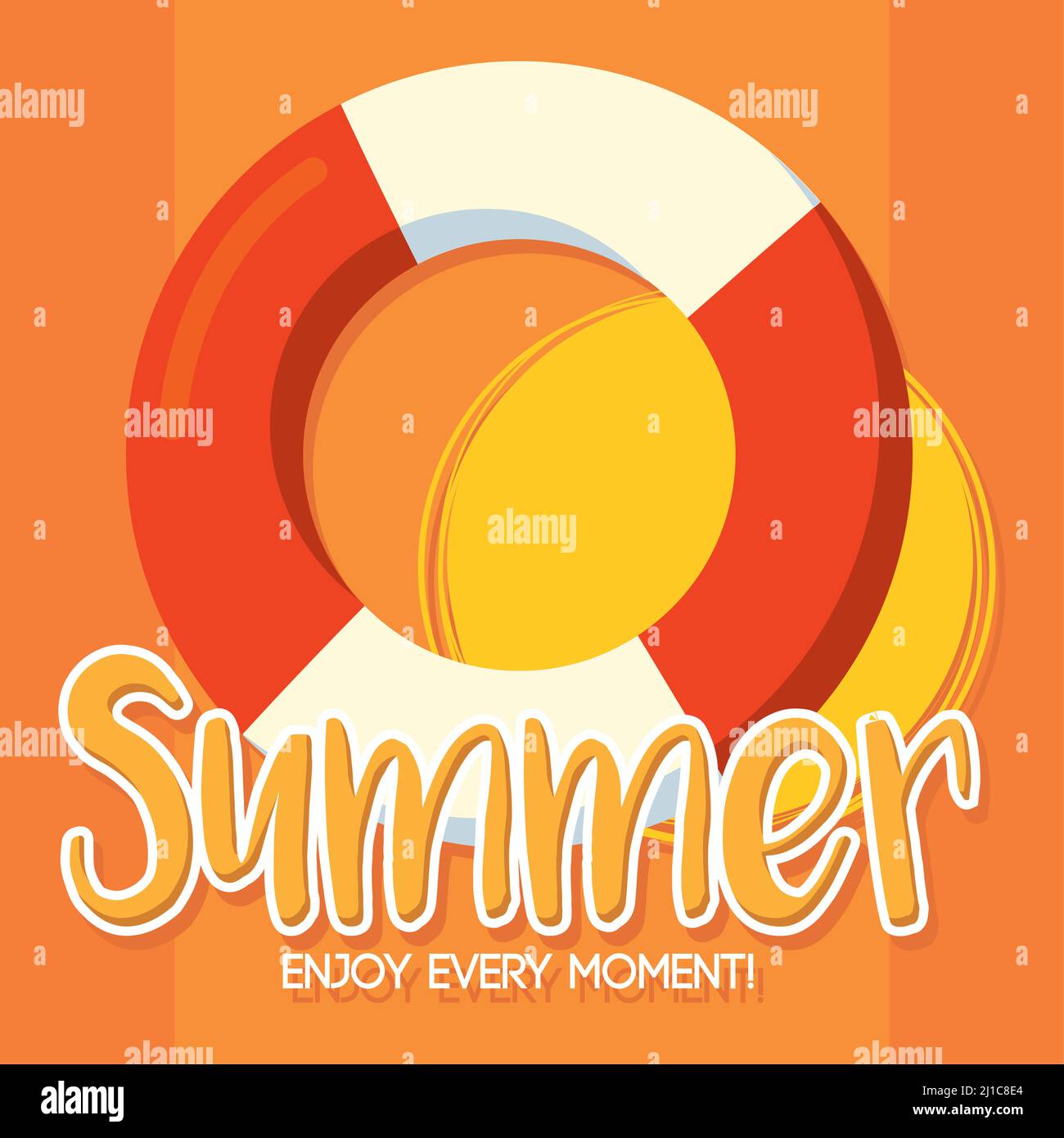 Poster Summer life guard vector illustration Stock Vector Image & Art ...