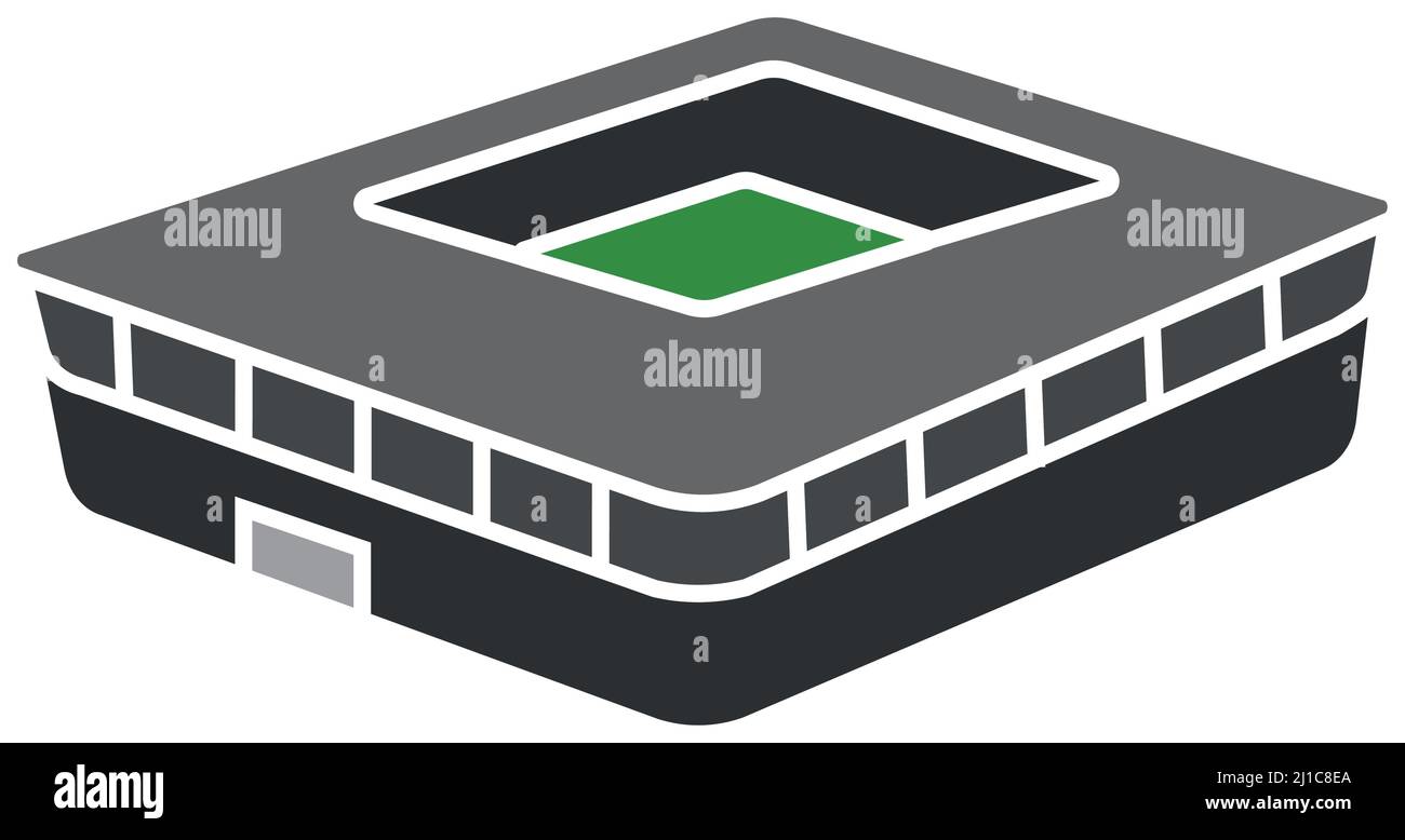 Isolated square open stadium vector illustration Stock Vector Image ...