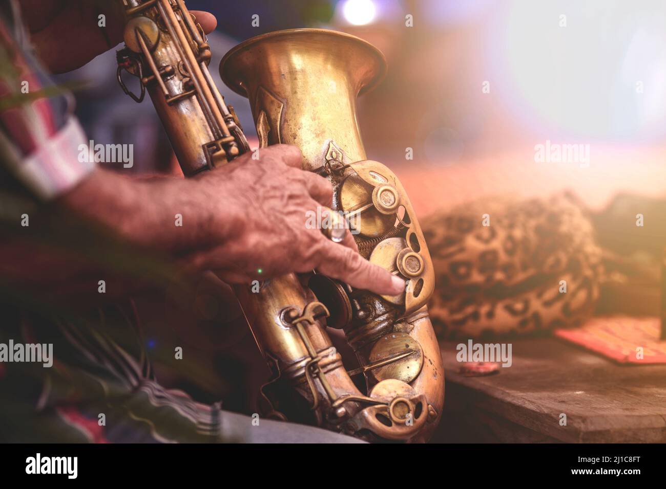 Musical instruments ,Saxophone Player hands Saxophonist playing jazz ...