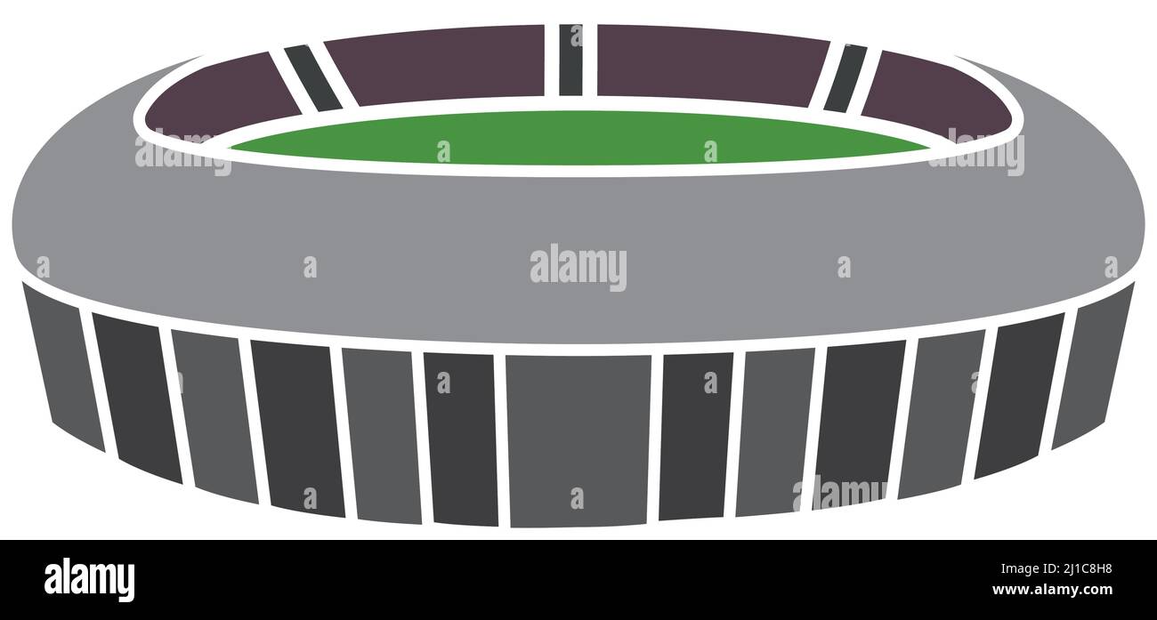 Isolated circle open stadium vector illustration Stock Vector Image ...