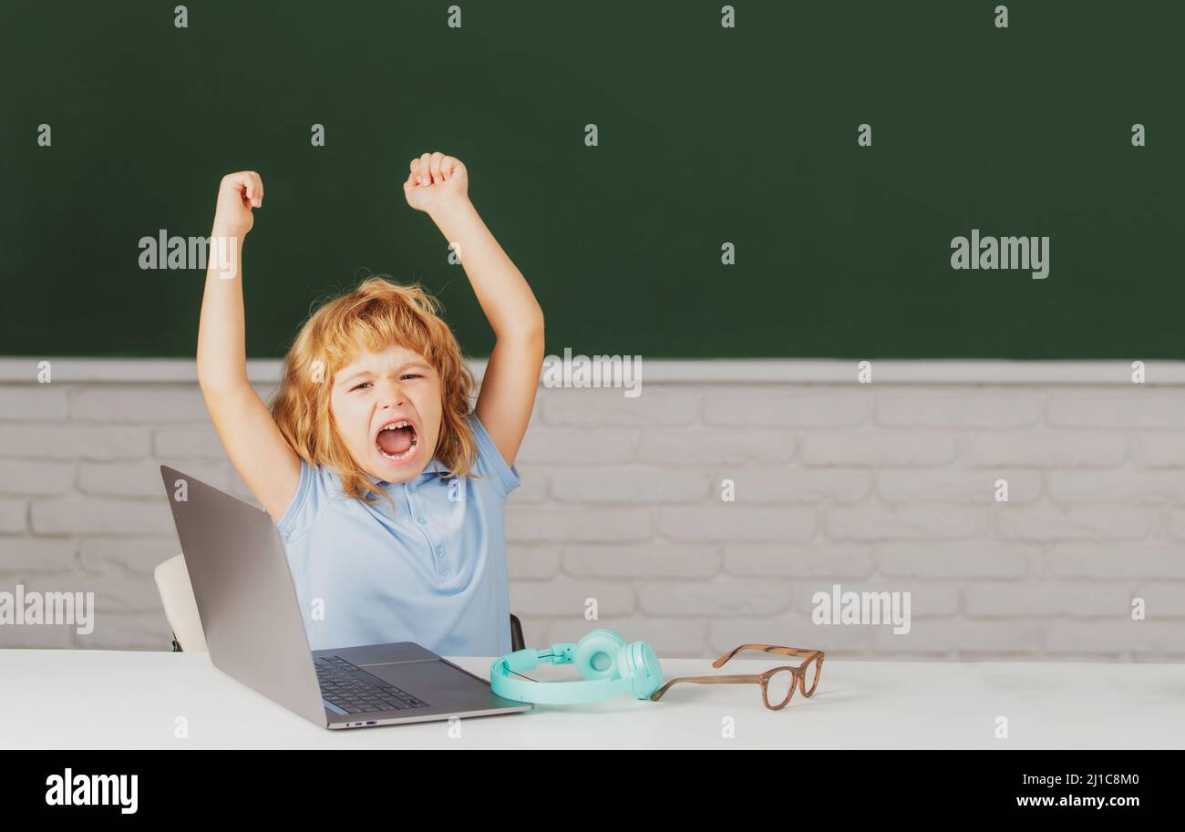 Angry Student In Classroom