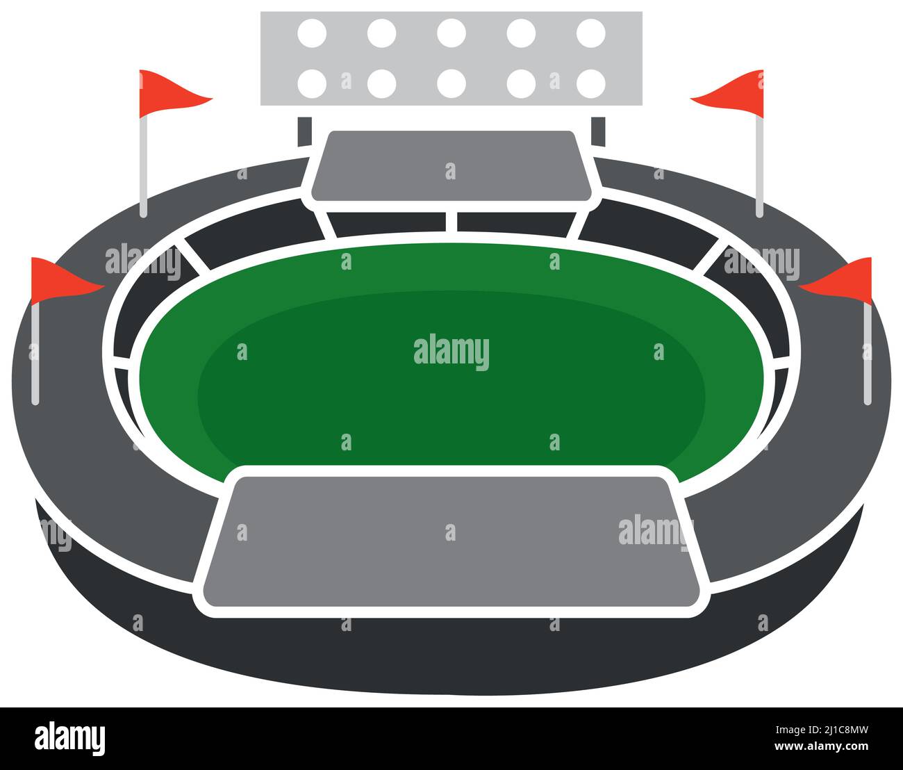 Isolated circle open stadium vector illustration Stock Vector Image ...
