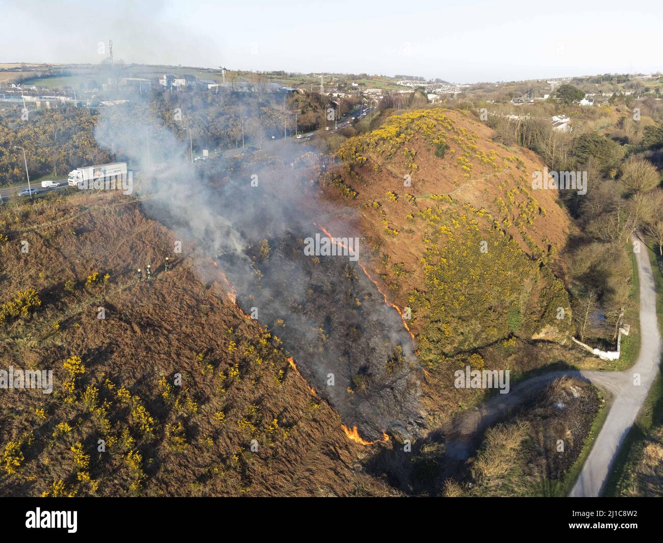 Cork, Ireland, 24th March 2022. Cork City Fire Brigade Deals with Large ...