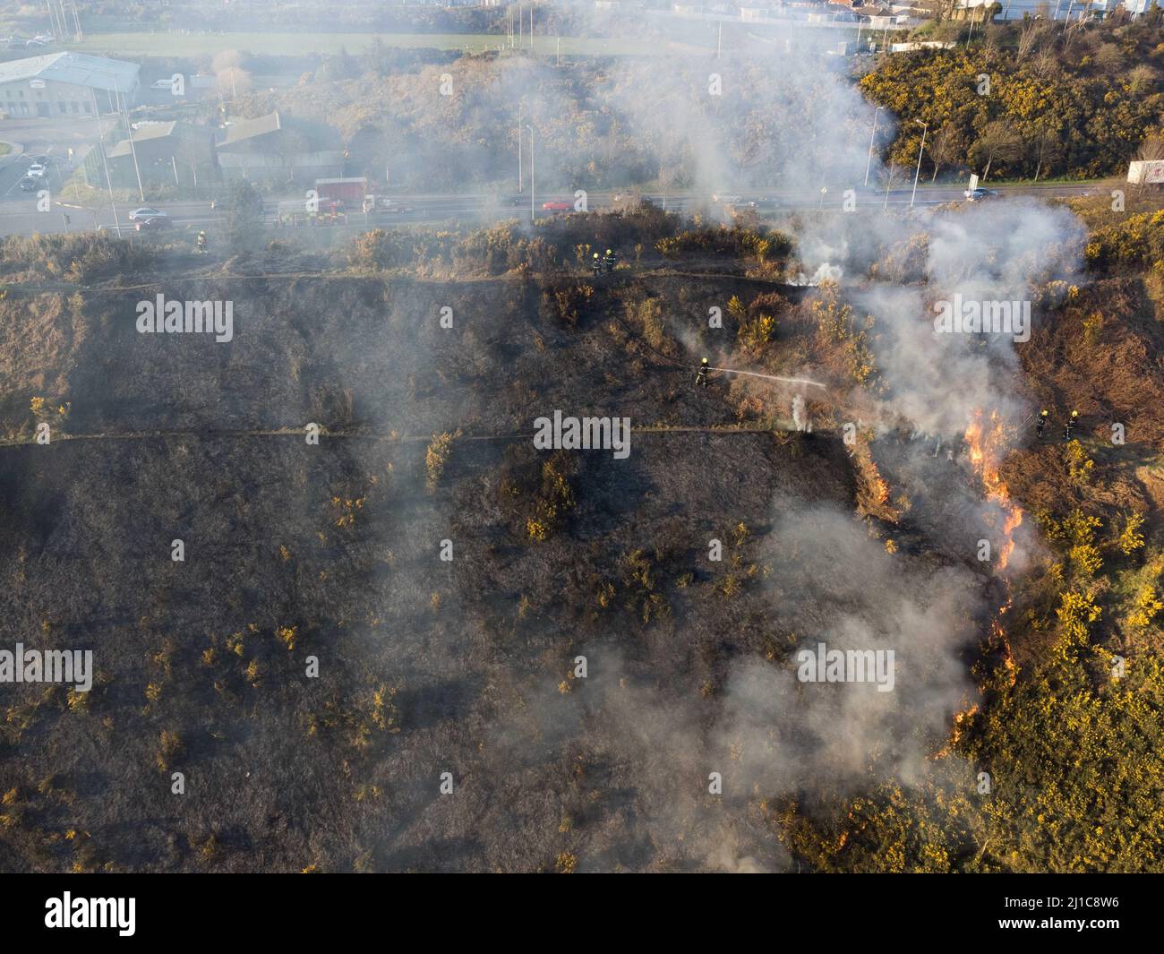 Cork, Ireland, 24th March 2022. Cork City Fire Brigade Deals with Large ...