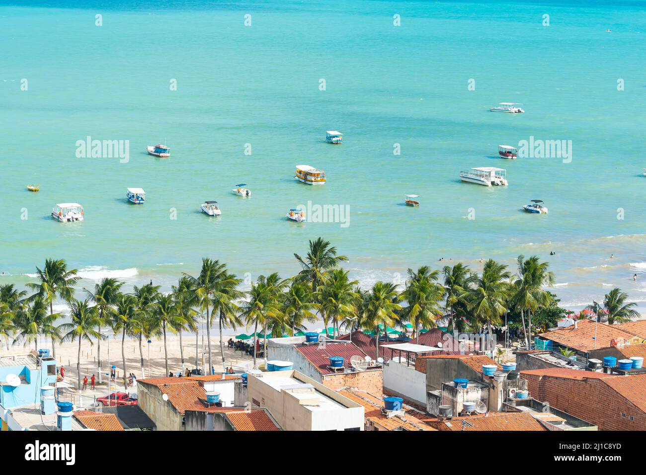 Maragogi, AL, Brazil - October 17, 2021: aerial view of Maragogi beach ...