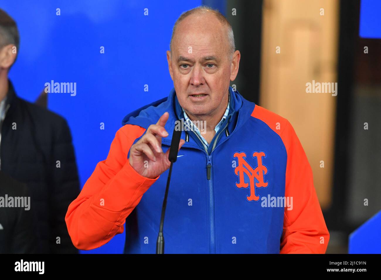 Sandy Alderson, president of the New York Mets, attends a press ...