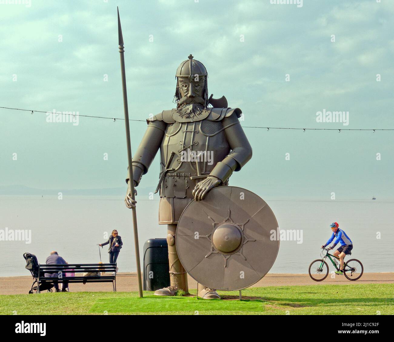Largs, Scotland, UK 24th March, 2022. UK Weather: :magnus the Viking ...