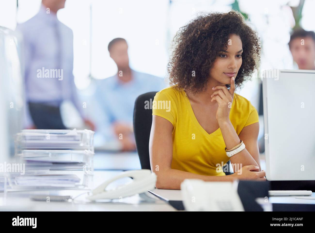 Shes a great problem-solver. Cropped shot of an attractive young ...