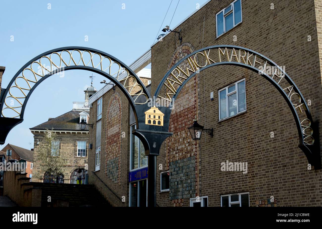 The approach to Market Place from Theatre Street, Warwick, Warwickshire ...