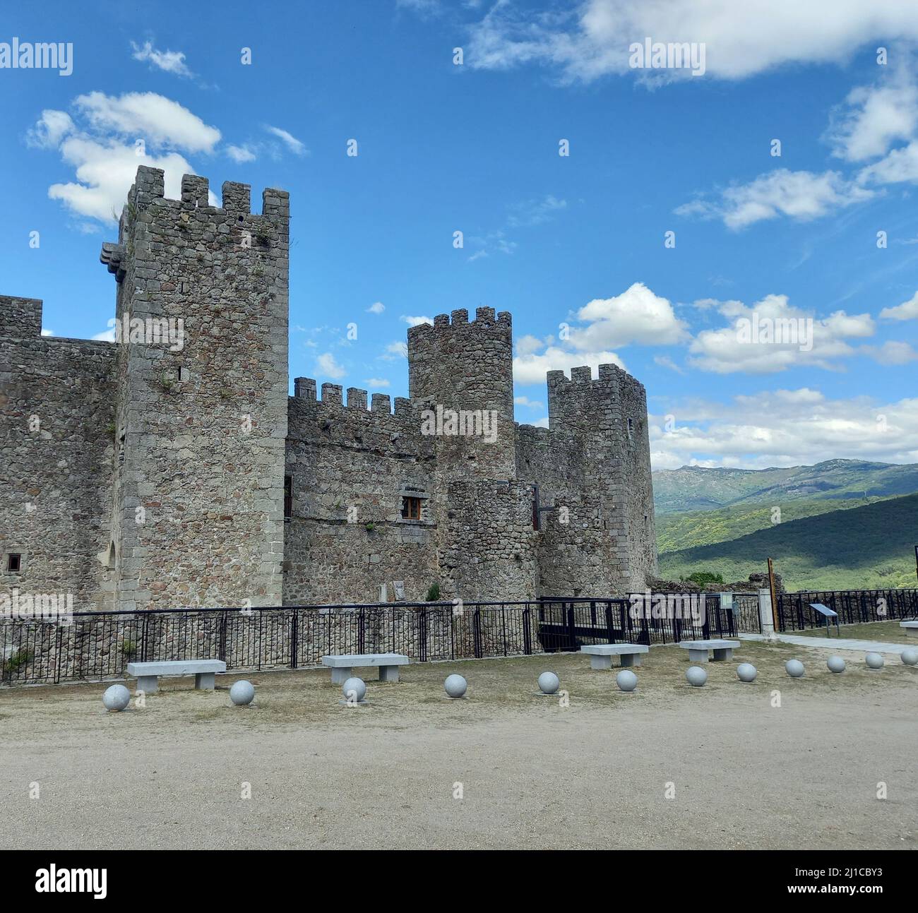 The castle of Montemayor del Rio in Spain Stock Photo - Alamy