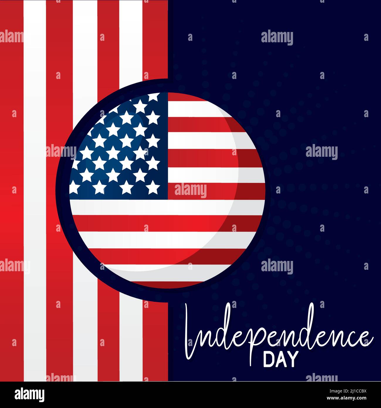 Poster flag usa vertical independence vector illustration Stock Vector ...