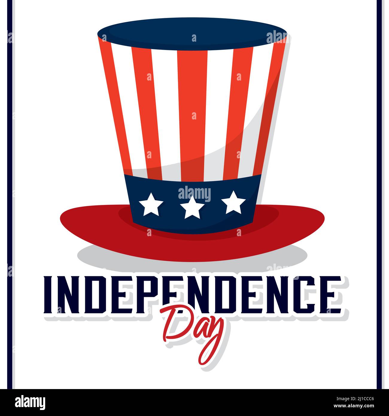 Poster hat usa independence vector illustration Stock Vector Image ...
