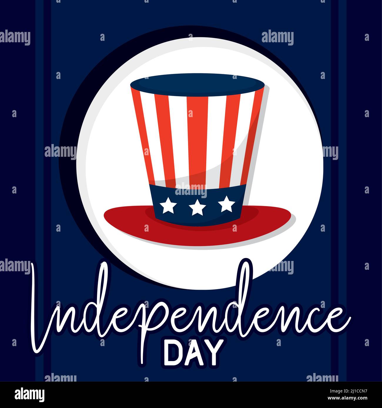 Poster hat usa independence vector illustration Stock Vector Image ...