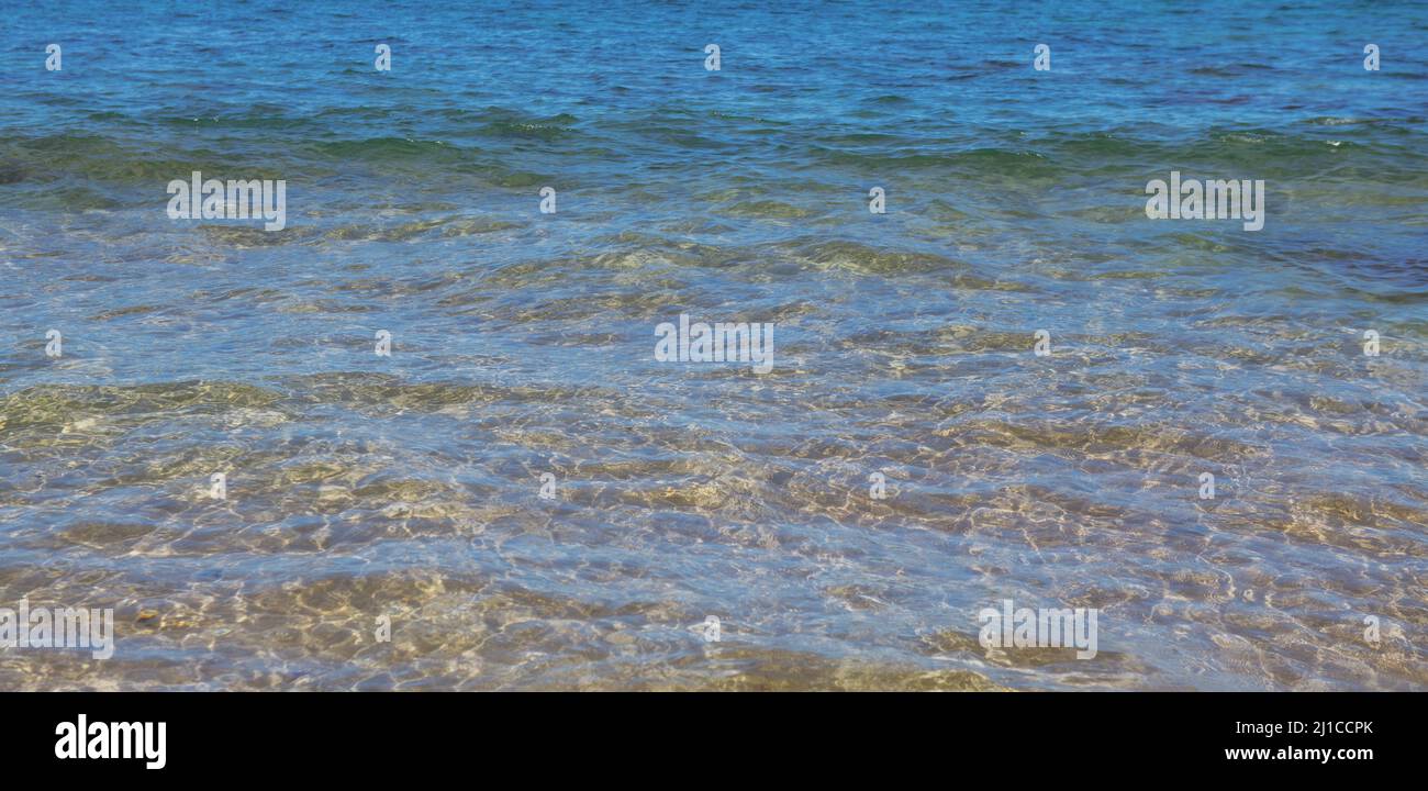 Calm sea water surface texture with splashes and waves. Abstract nature ...